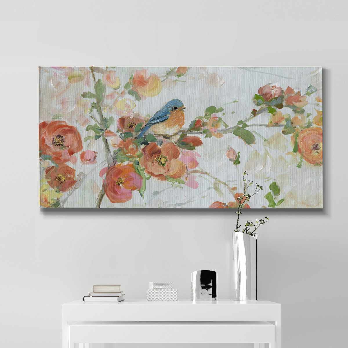 Red Barrel Studio® Bluebird Spring Day I- Premium Gallery Wrapped ...