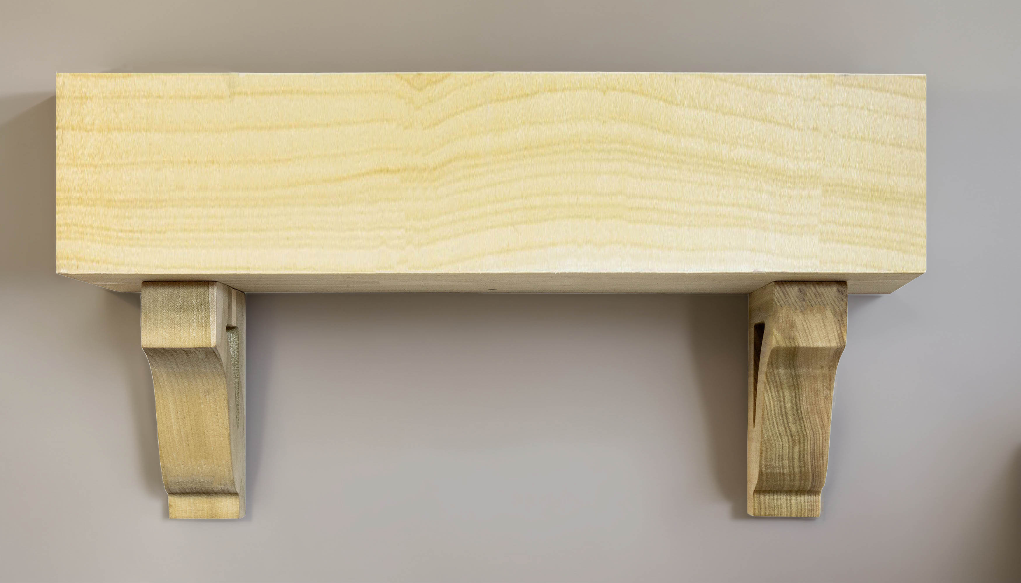 Canora Grey Poplar Floating Shelves W/Corbels | Wayfair