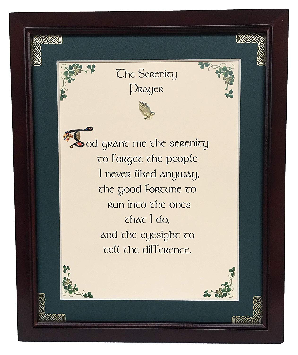 Peter Townsend's Irish Collection Serenity Prayer - Humorous - 8X10 ...