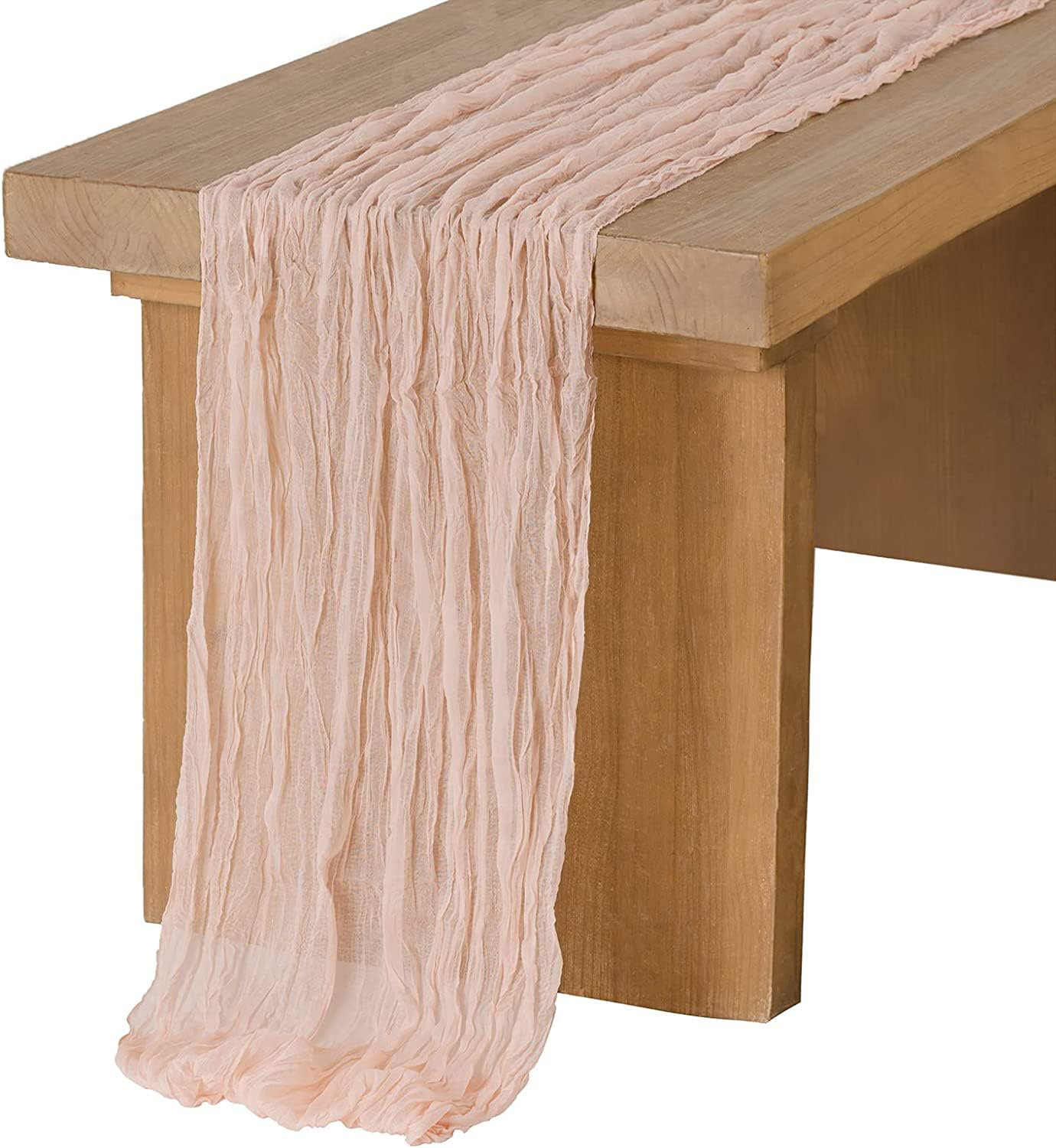 Hokku Designs Cheesecloth Table Runner Gauze Sheer Extra Long Dusty ...