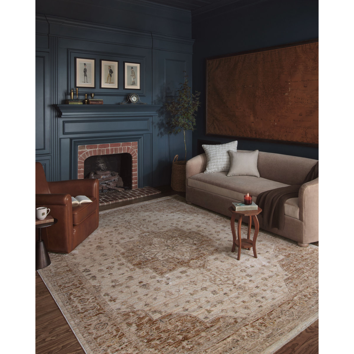 Magnolia Home by Joanna Gaines x Loloi Junie Natural / Clay Area Rug ...