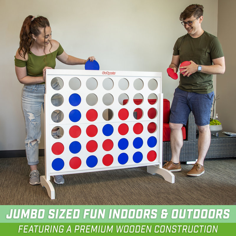 GoSports 4ft Four-in-a-Row Giant Game with Carrying Case & Reviews ...