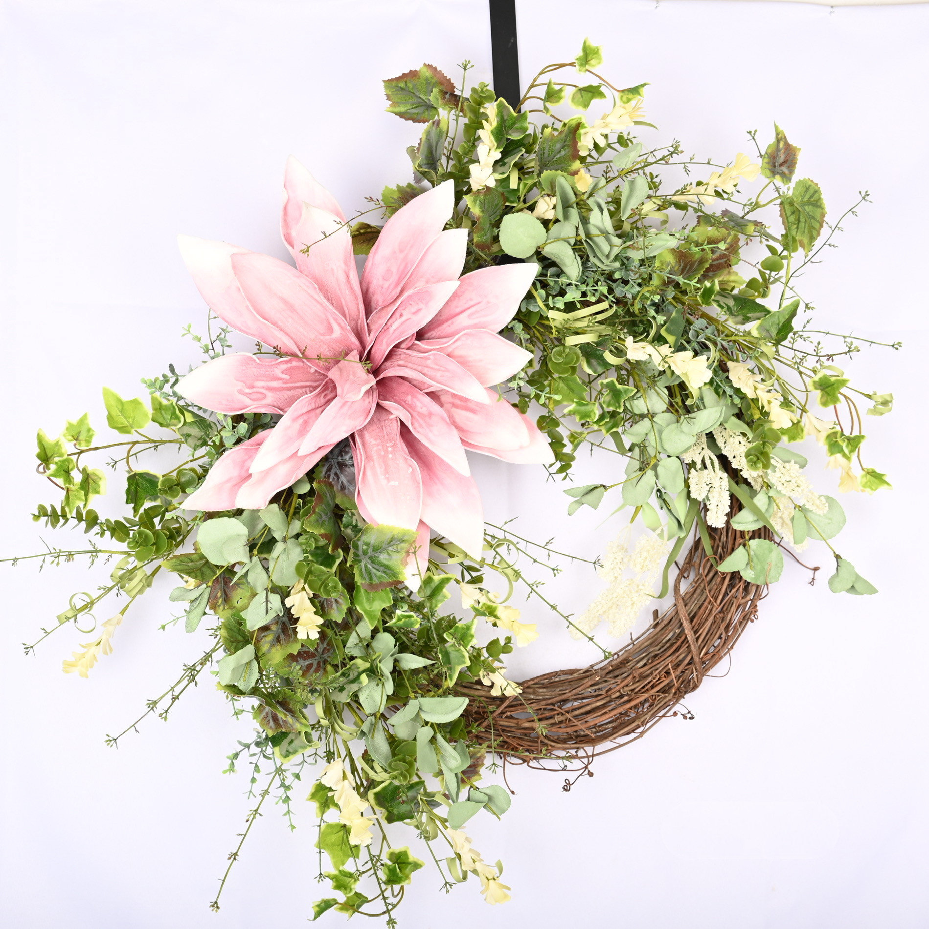 Primrue 26" Spring Summer Front Door Floral Wreath & Reviews | Wayfair