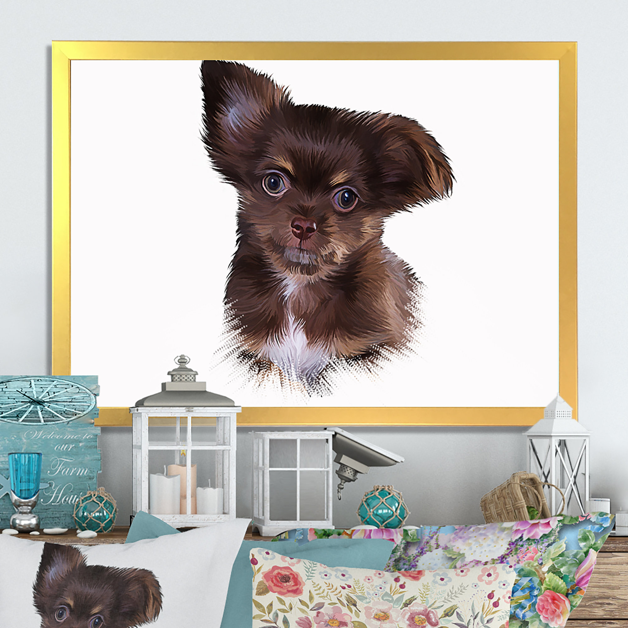 Winston Porter Drawing Puppy Chihuahua Dog Hand - on - Wayfair Canada