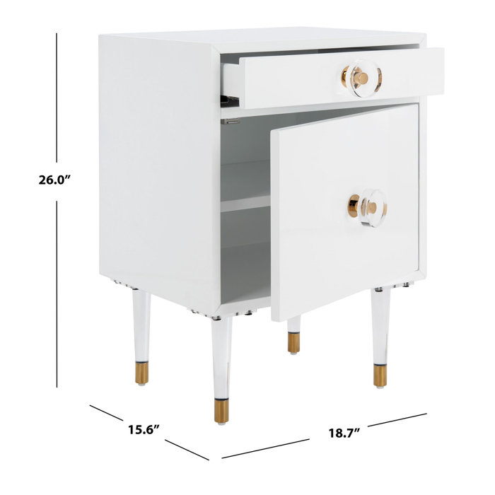 SafaviehCouture Harry 2 Drawer End Table | Wayfair