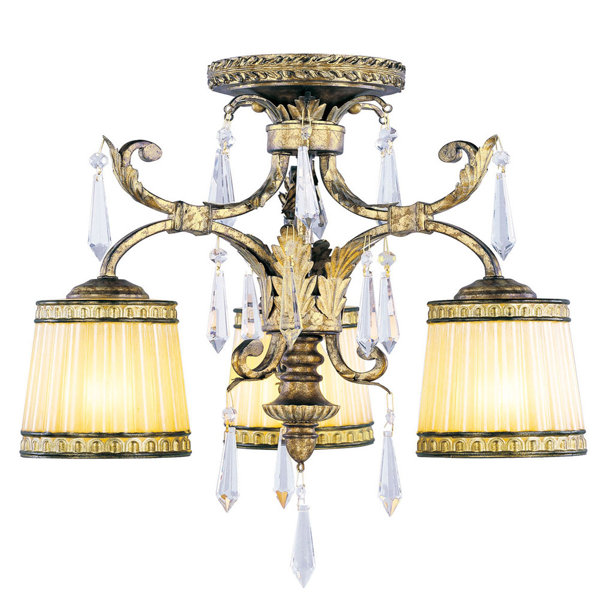 Rosdorf Park Louvenia Glass Semi Flush Mount - Wayfair Canada