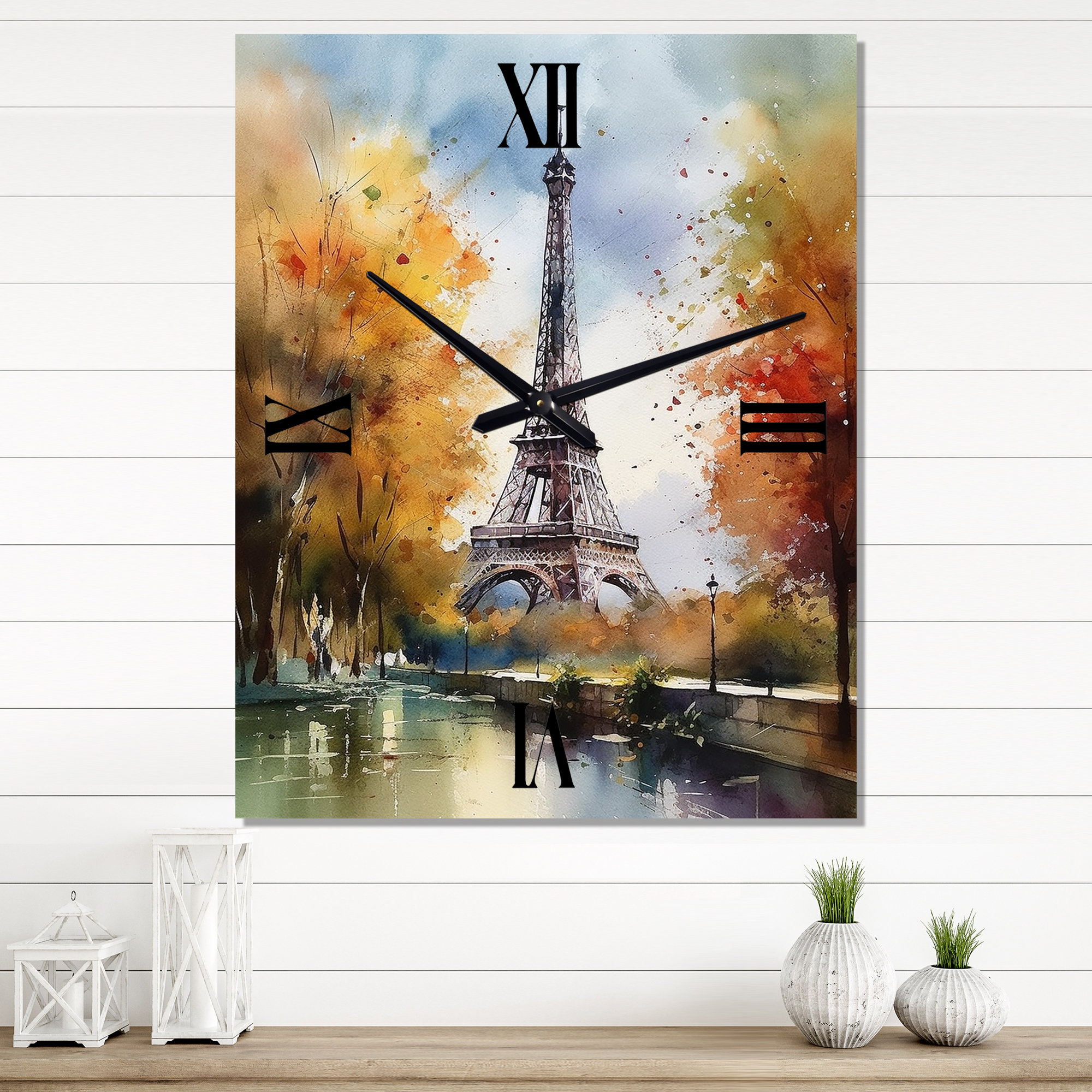 East Urban Home Janaja - City Paris Wall Clock | Wayfair