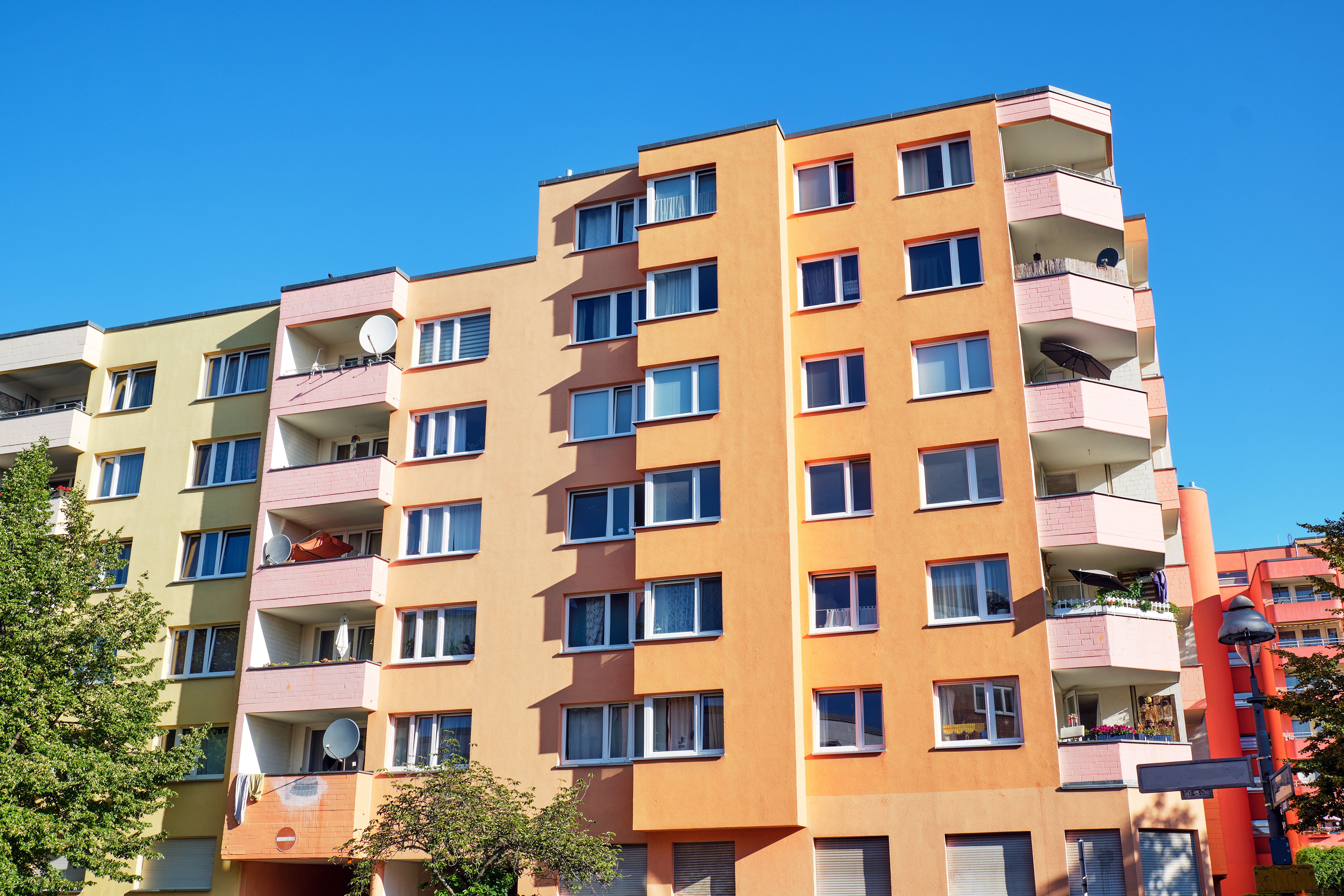 Latitude Run Apartment Buildings by Elxeneize - Wrapped Canvas ...