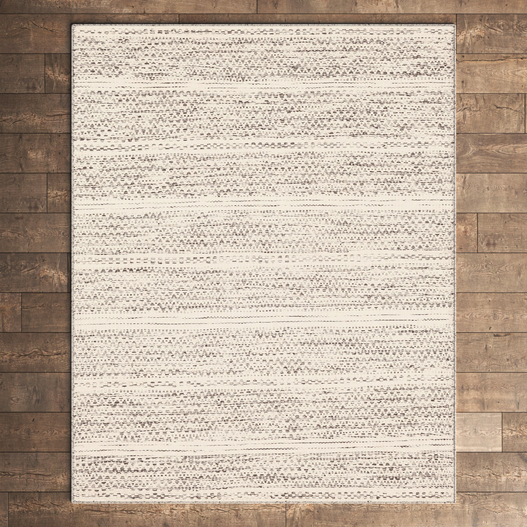 Kelly Clarkson Home Sylvie Chevron Flatweave Wool Cream/Black Area Rug ...