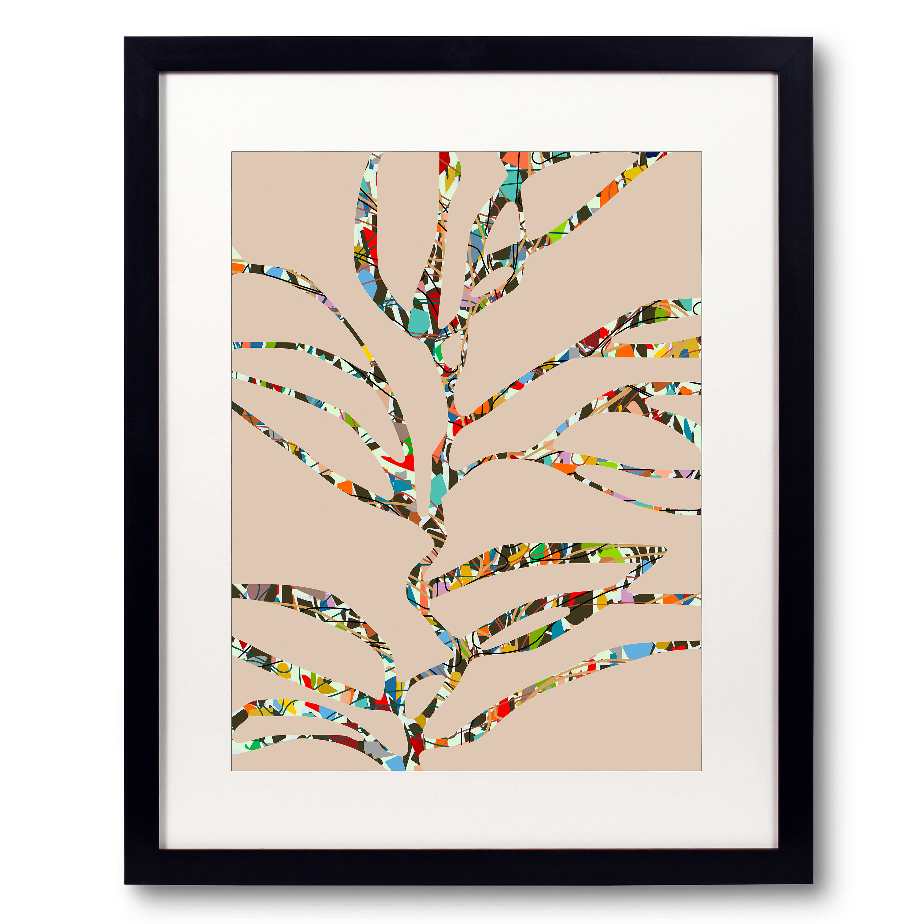 Made & Curated Colorful Tree II by Angel Estevez - Graphic Art | Wayfair