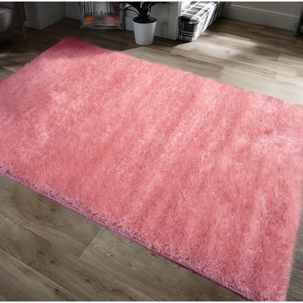 Fairmont Park Hublersburg Solid Colour Blush Pink Area Rug | Wayfair.co.uk