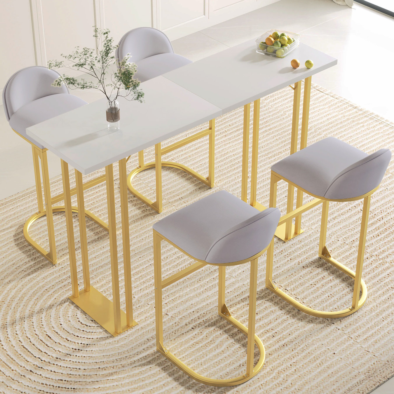 Mercer41 Vanester 5 - Piece Double Pedestal Dining Set | Wayfair