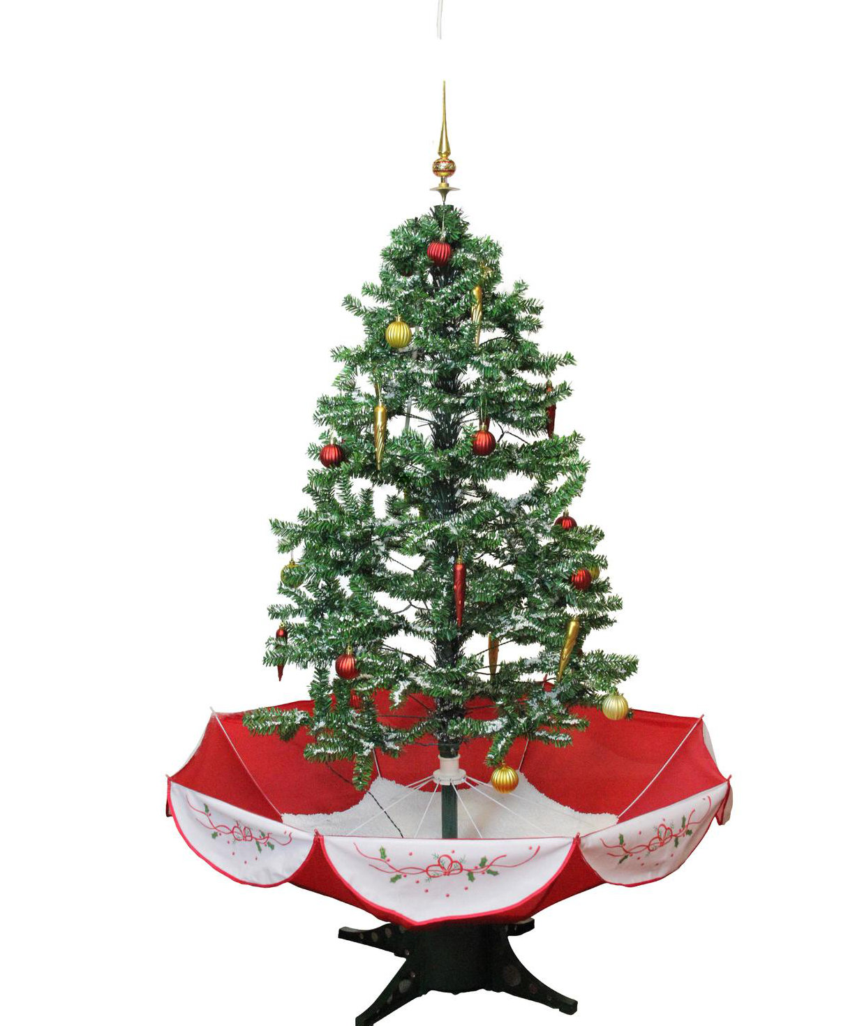 Northlight Seasonal 4.5' Pre-Lit Medium Musical Snowing Artificial ...