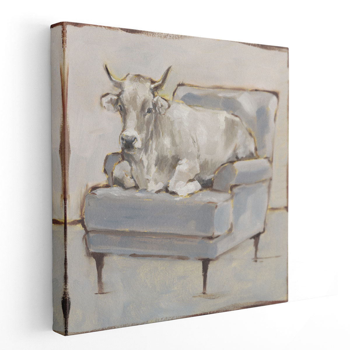 Trinx Moo-ving In III - Canvas Print Wall Art | Wayfair