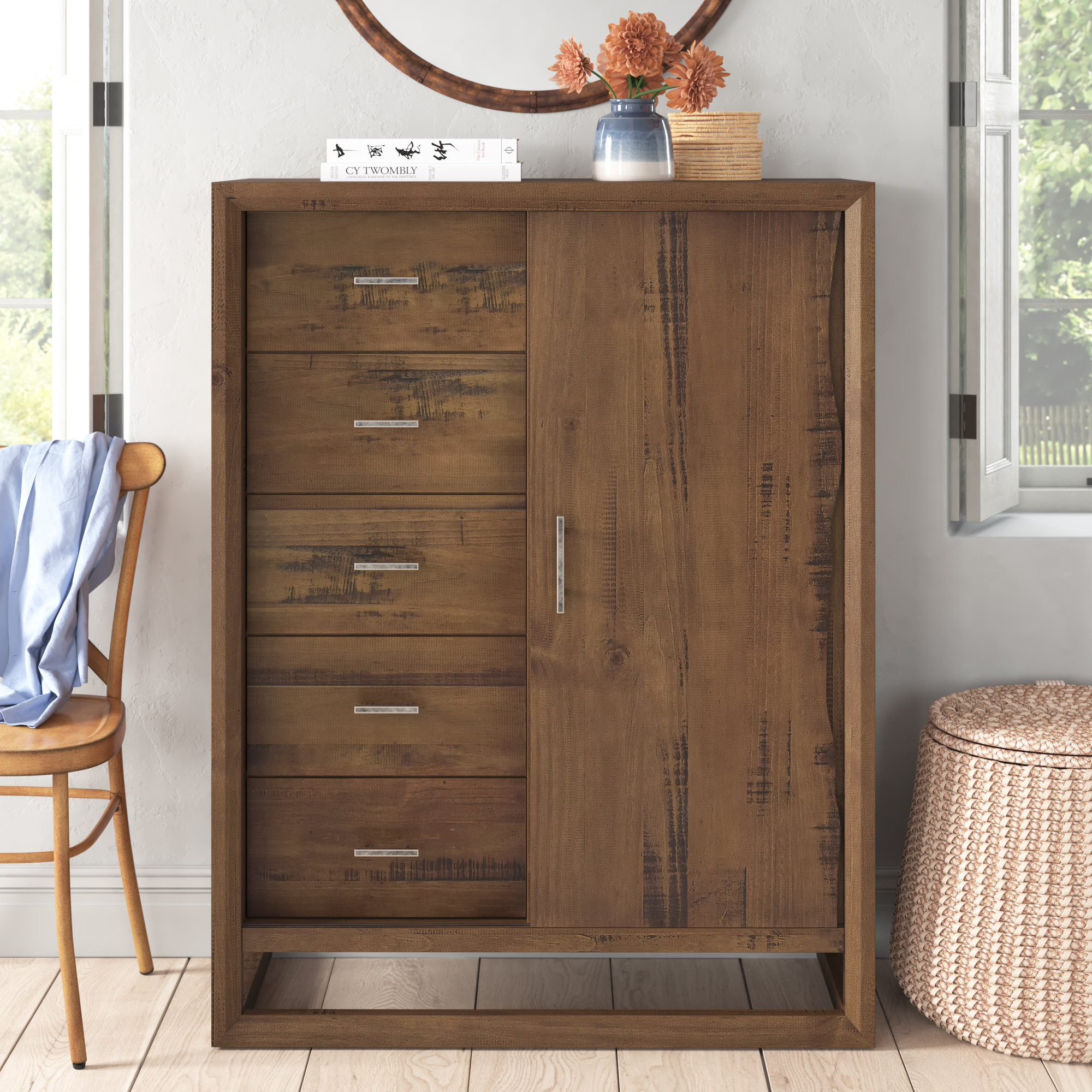 The Twillery Co. Branchville 40'' W Solid Wood Gentleman's Chest ...