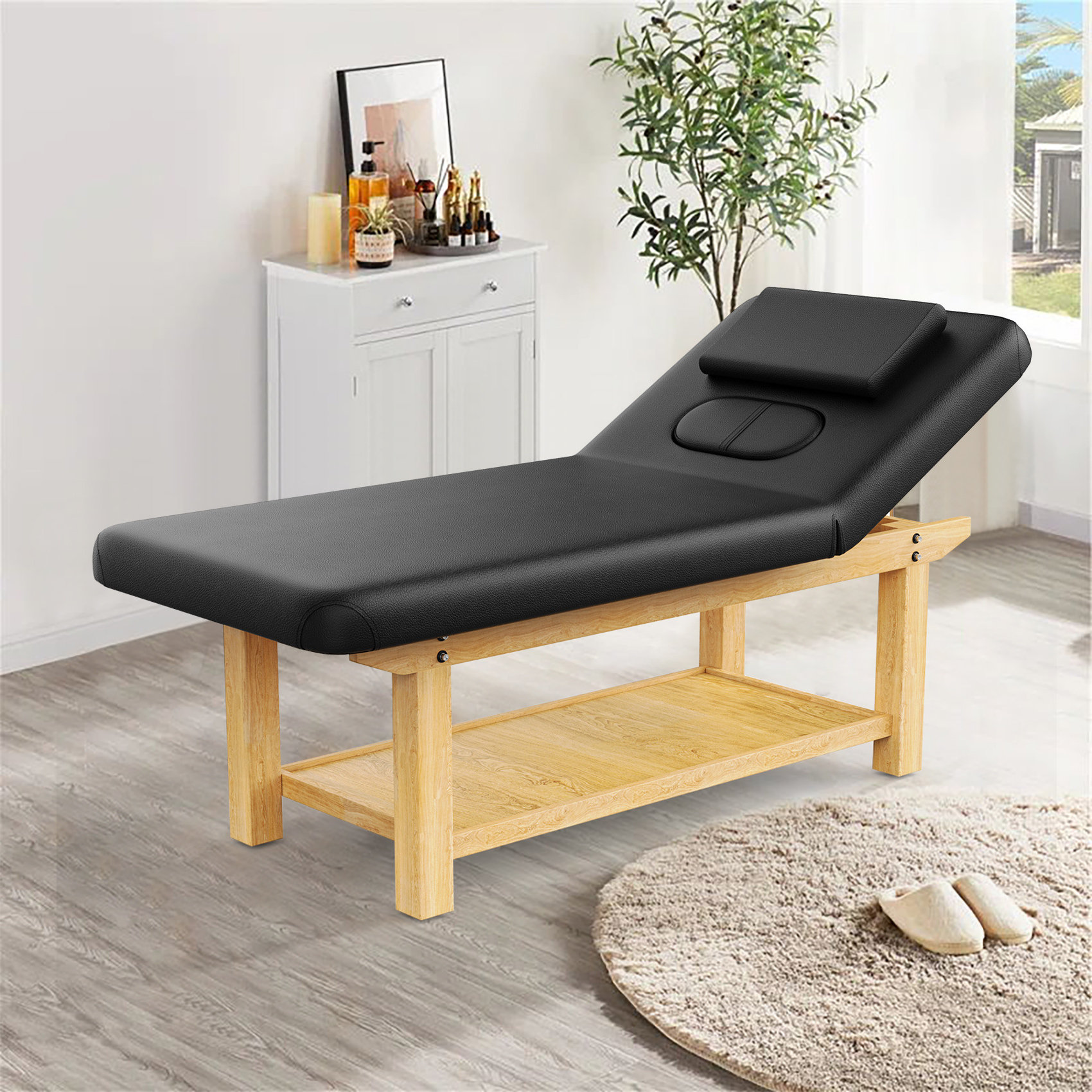 Inbox Zero Mhina 75" Professional Massage Table Beauty Lash Facial Care ...