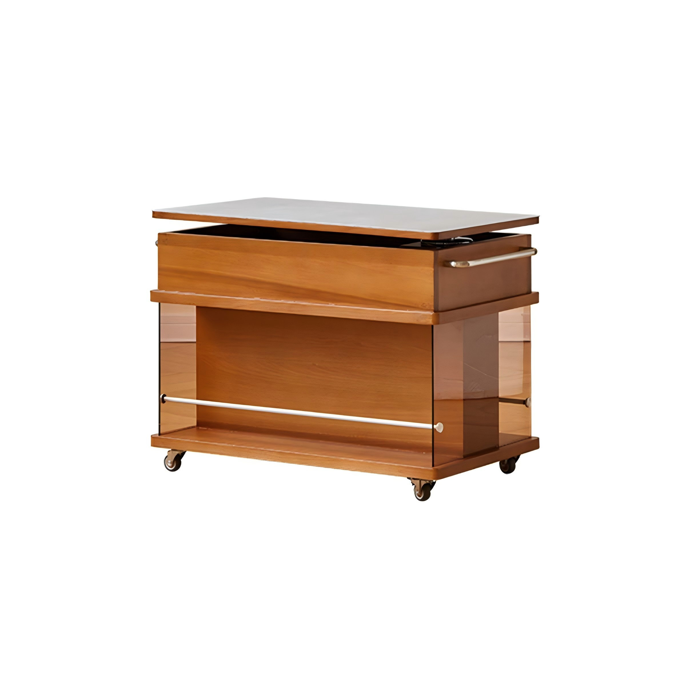 SINNOG Vintage Creative Solid Wood Mobile Lift Side Table - Wayfair Canada