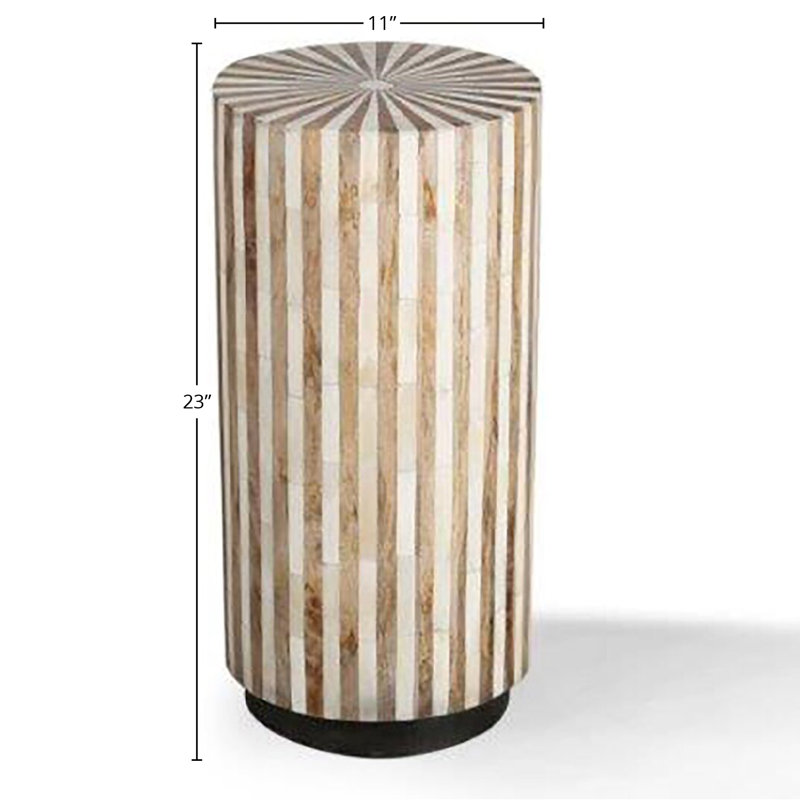 Birch Lane™ Bierman Drum End Table | Wayfair