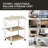 Ebern Designs Baker's Rack 3-Tier Kitchen Utility Microwave Oven Stand ...