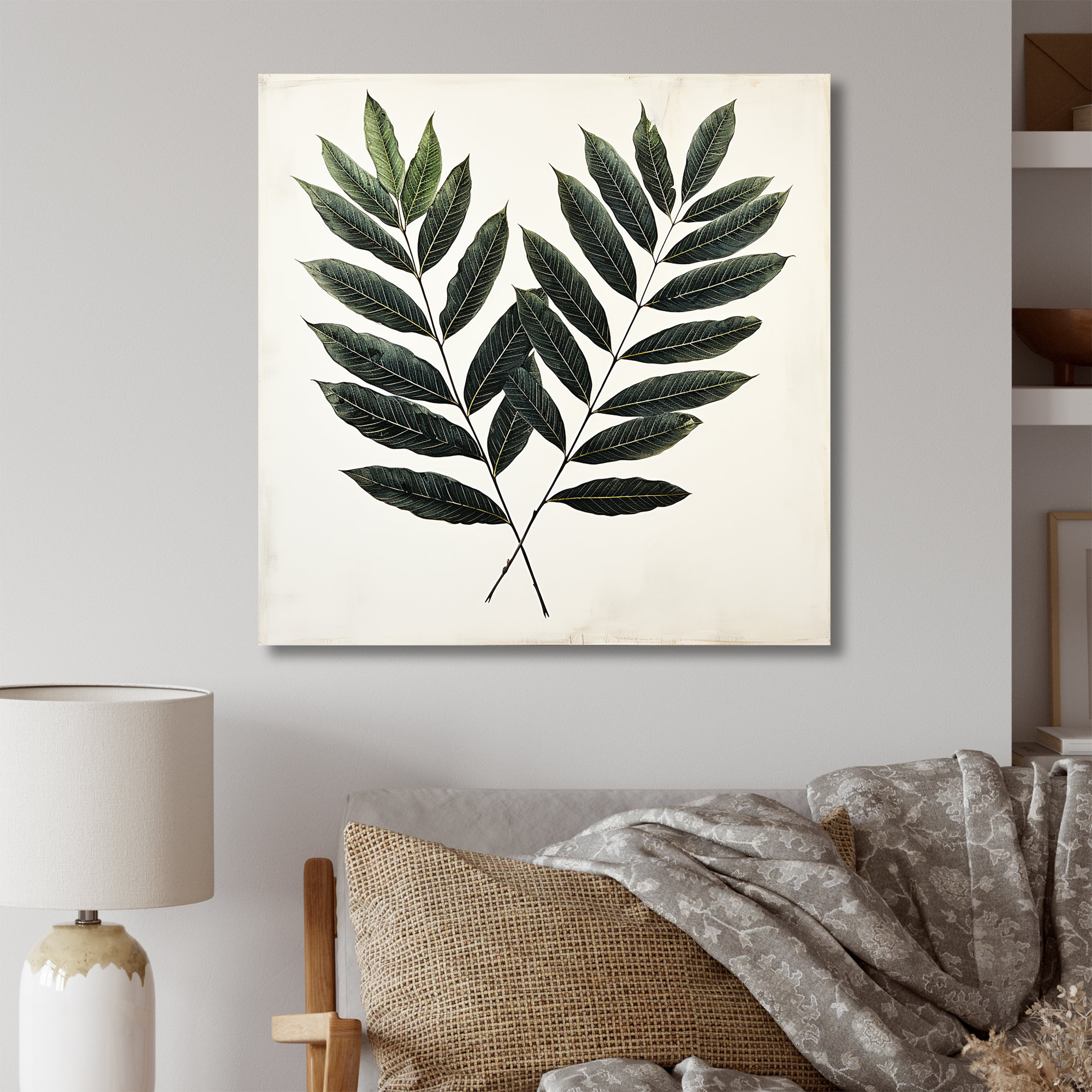 Winston Porter Sooty Sequoia Leaves - Herbs Wall Decor | Wayfair