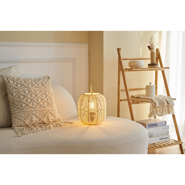 Bay Isle Home Dickert Wicker/Rattan Table Lamp | Wayfair.co.uk