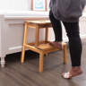 Red Barrel Studio® Saybrook Unfinished Solid Wood Accent Stool, Acacia ...