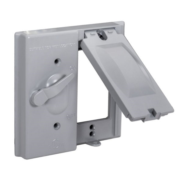 Southwire Weatherproof Combo Toggle Switch Double Gang Cover - Wayfair ...