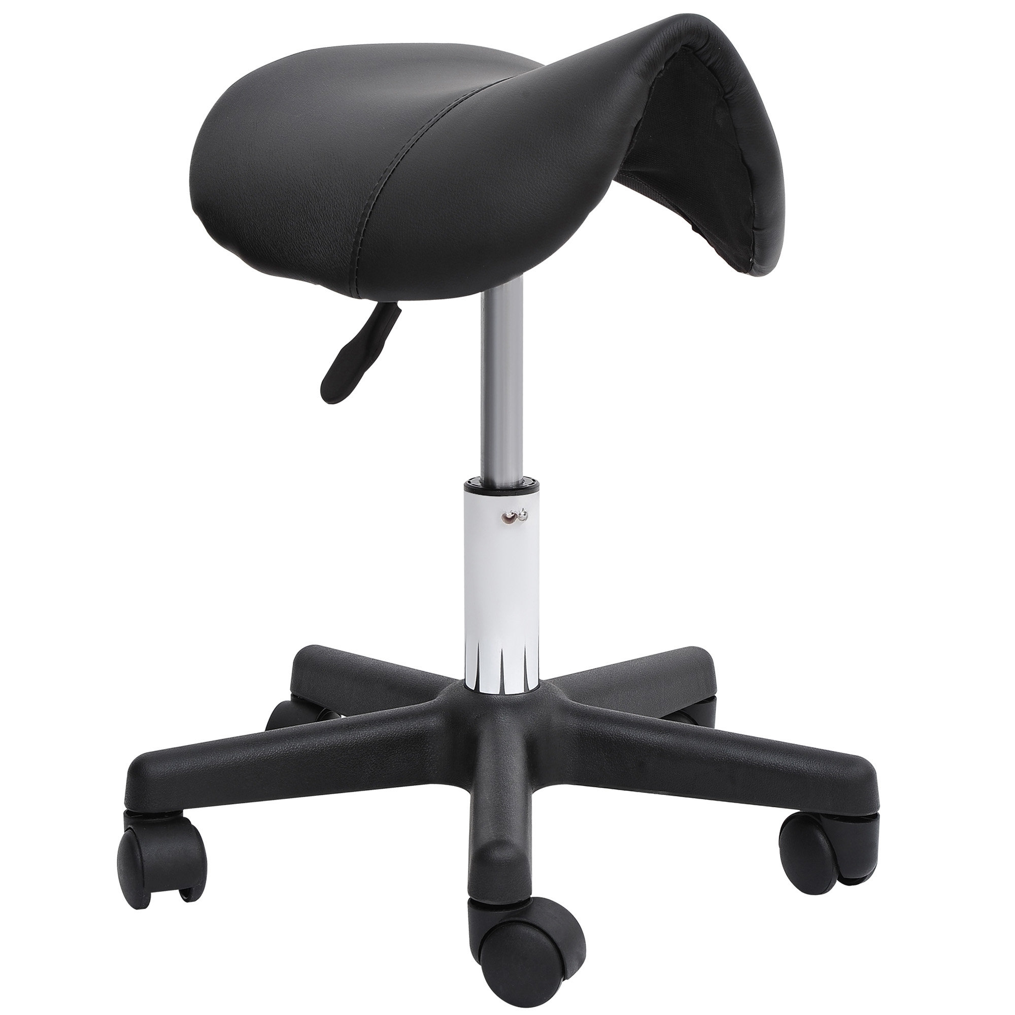 Ivy Bronx Rolling Saddle Stool | Wayfair