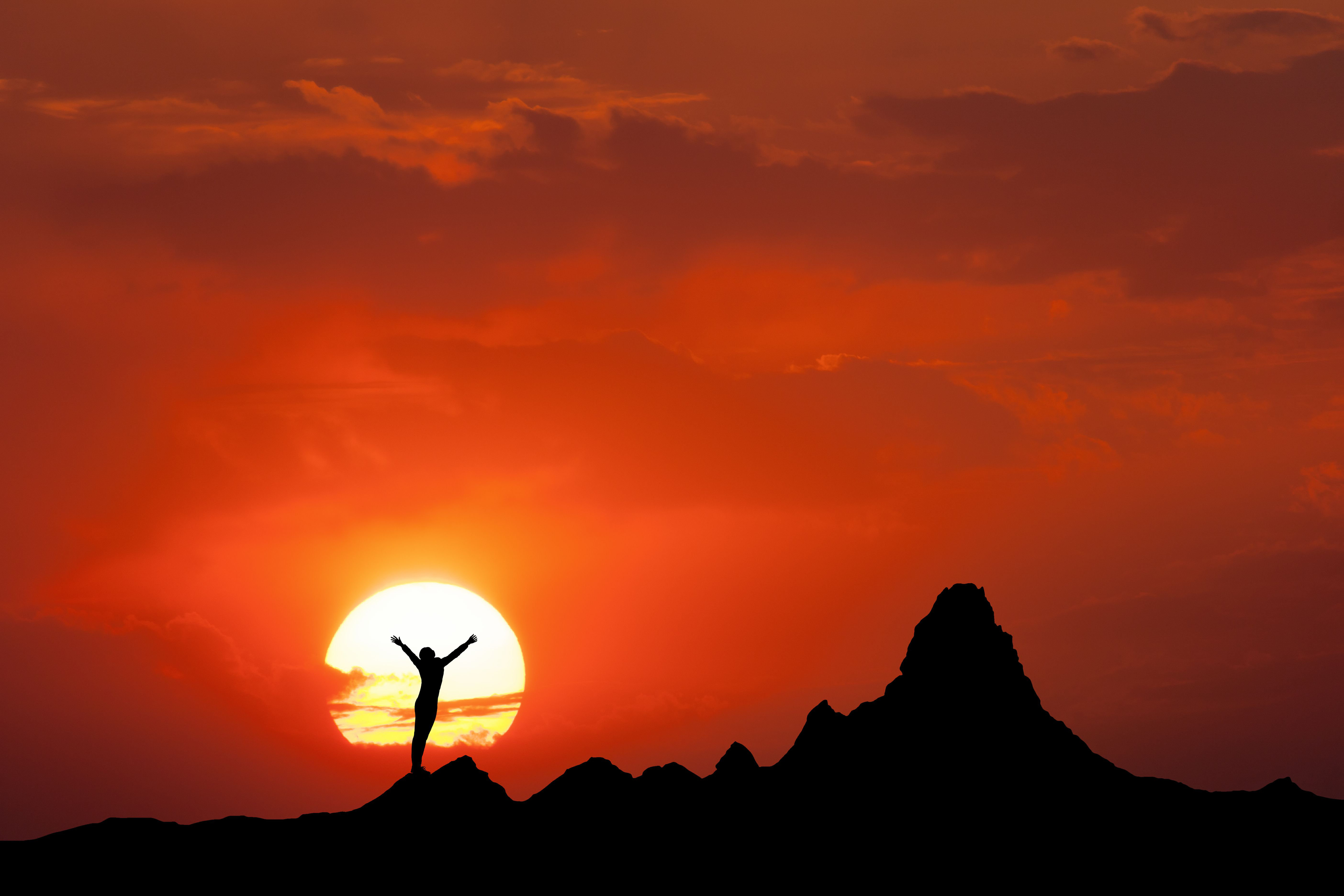 Ebern Designs Girl on the Mountain by Den Belitsky - Wrapped Canvas ...