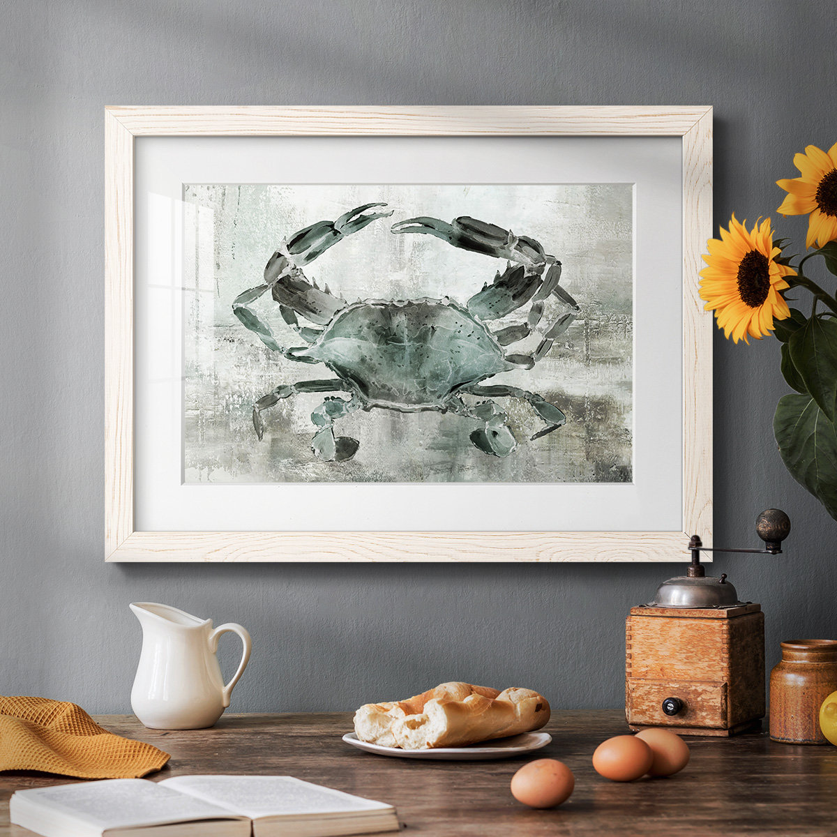 Highland Dunes Neutral Crab II Framed On Paper Print | Wayfair