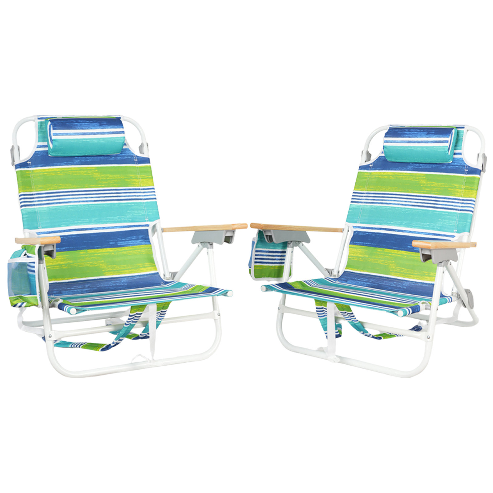 Rosecliff Heights Backpack Beach Chairs (Set Of 2) - Wayfair Canada