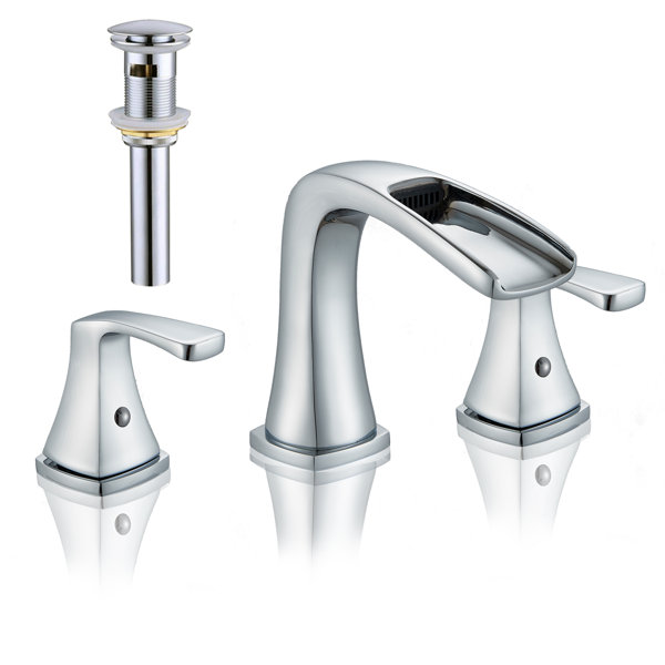AlenArtWater Widespread Faucet 2-handle Bathroom Faucet with Drain ...
