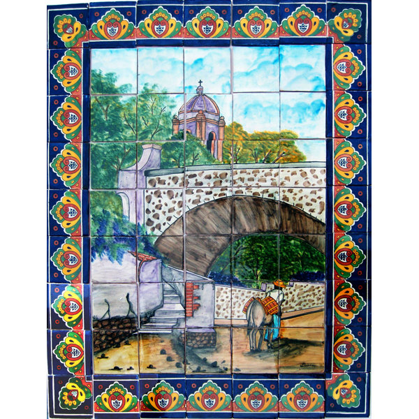 Fine Crafts Imports TalaMex Pedestrian Bridge. Clay Talavera Mexican ...