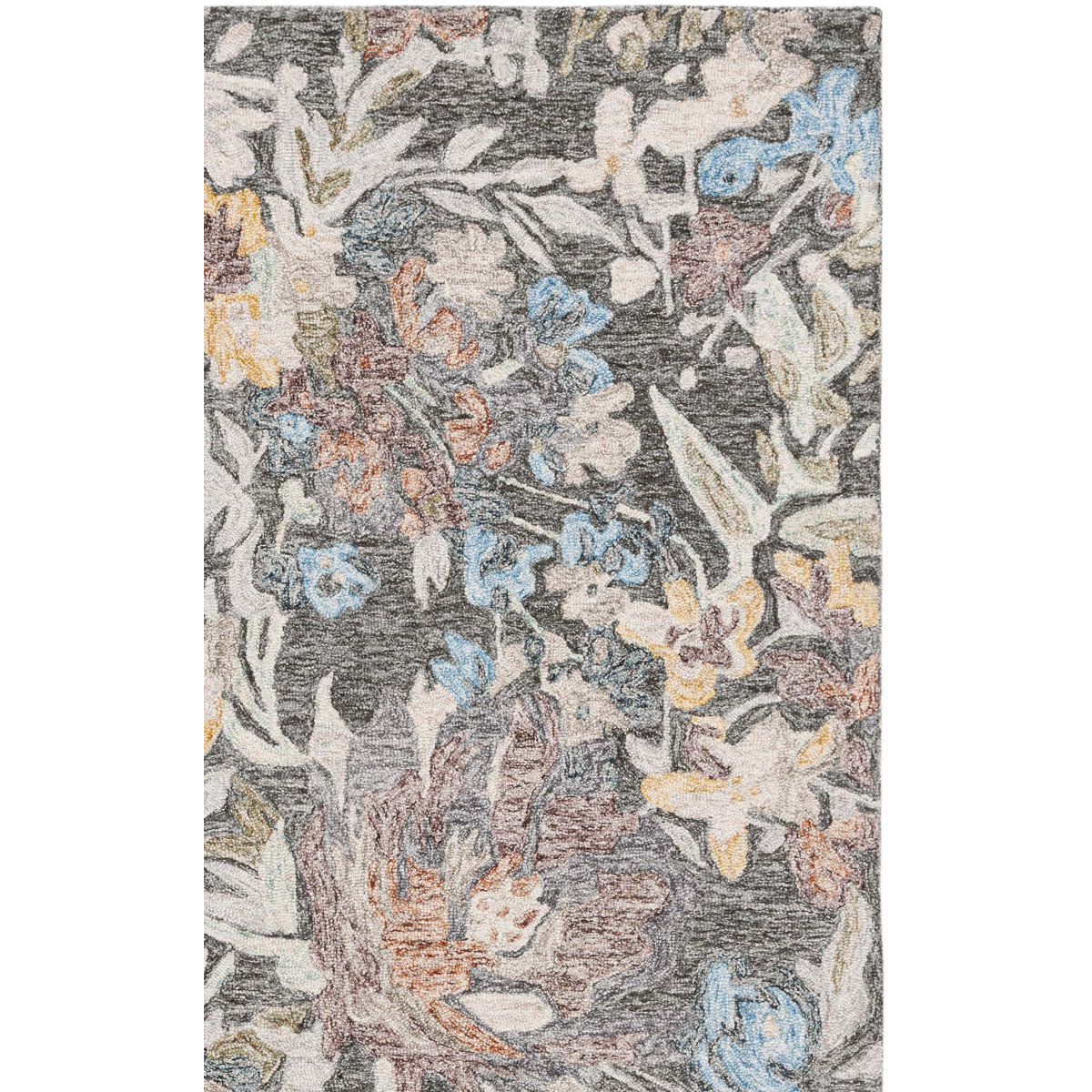 Winston Porter Caden Tufted Wool/Cotton Performance Floral Rug in ...