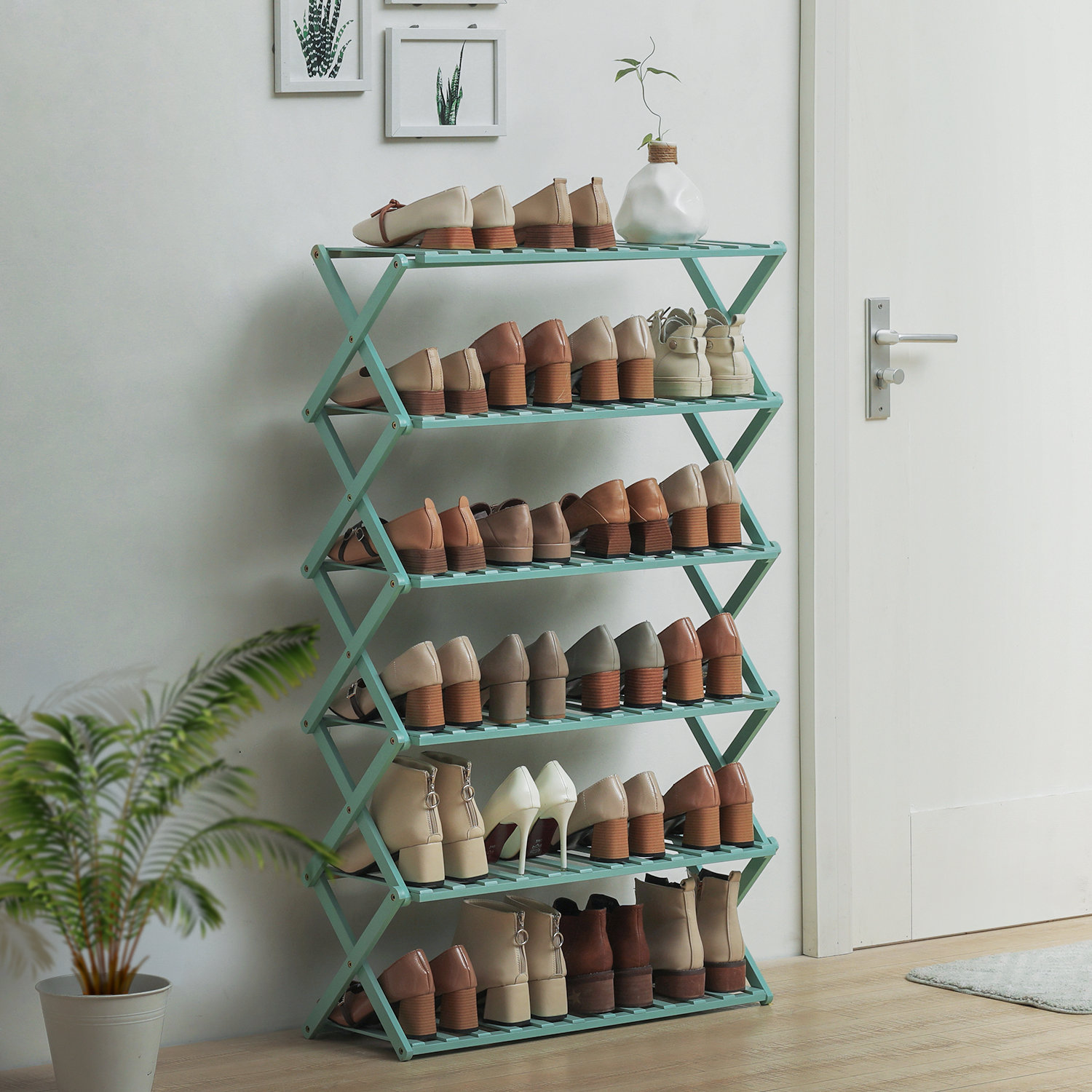 Winston Porter 18 Pairs Foldable Shoe Rack & Reviews - Wayfair Canada