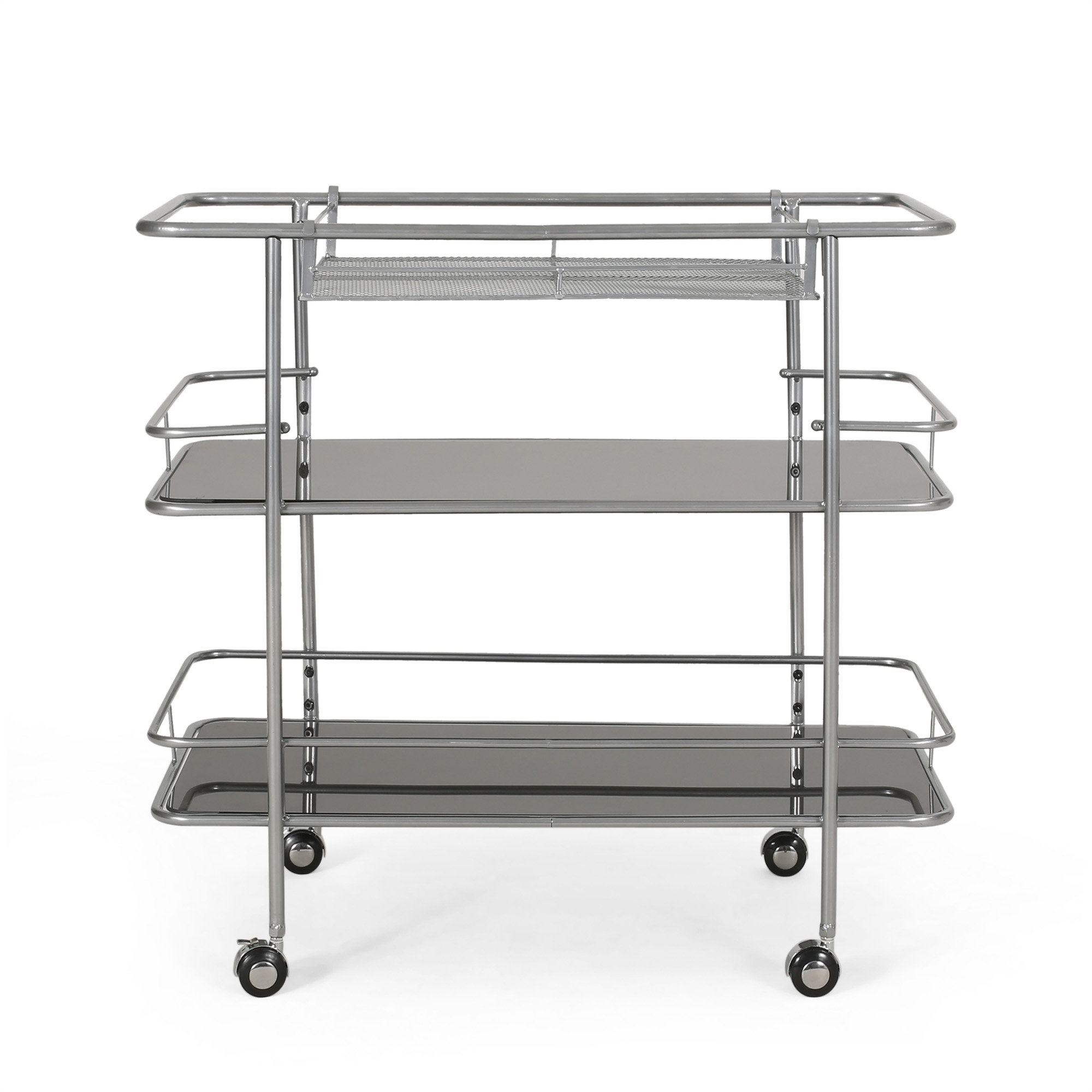 Ebern Designs METAL BAR CAR WITH GLASS | Wayfair