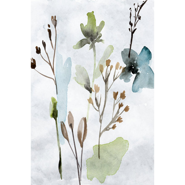 Winston Porter Watercolor Wildflowers VI On Canvas Painting | Wayfair