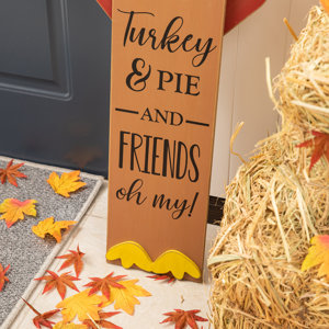 The Holiday Aisle® Wooden Turkey Porch Sign & Reviews | Wayfair