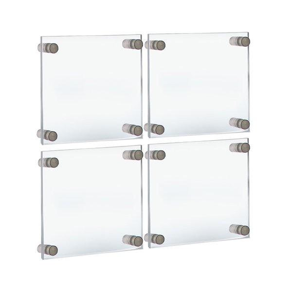 Azar Displays Floating Acrylic Gallery Wall Set of Four Floating Frames ...
