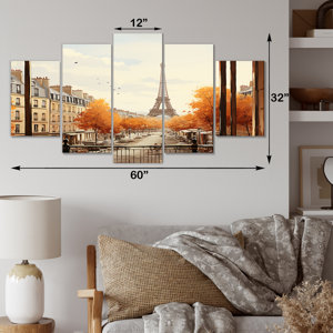 Lark Manor™ Rustic Eiffel Tower Paris Window View III - Paris ...