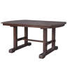 One Allium Way® Extendable Farmhouse Dining Table With Removable Leaf ...