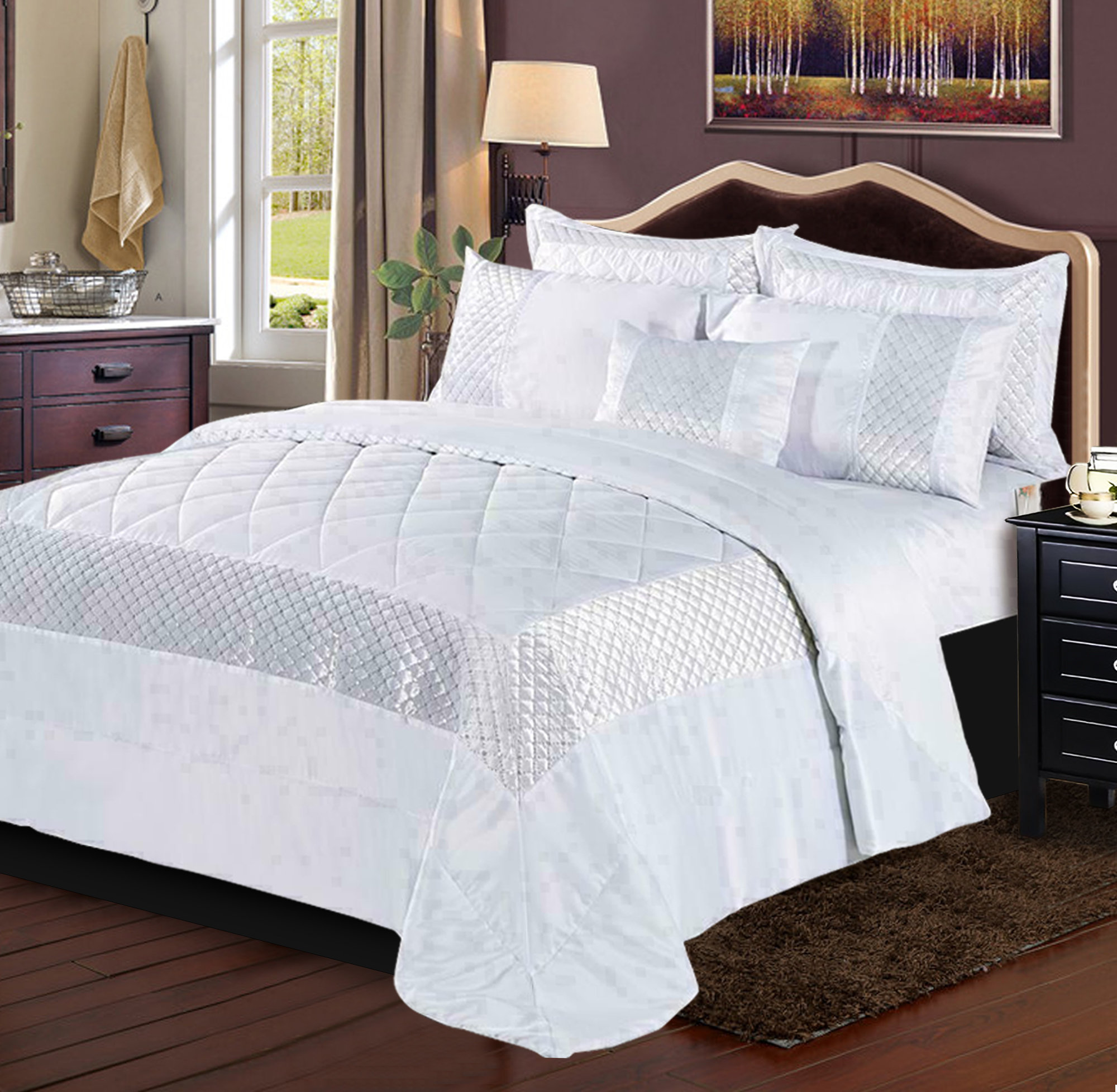 Rosdorf Park Gabel Bedspread Set with 2 pillows & Reviews | Wayfair.co.uk
