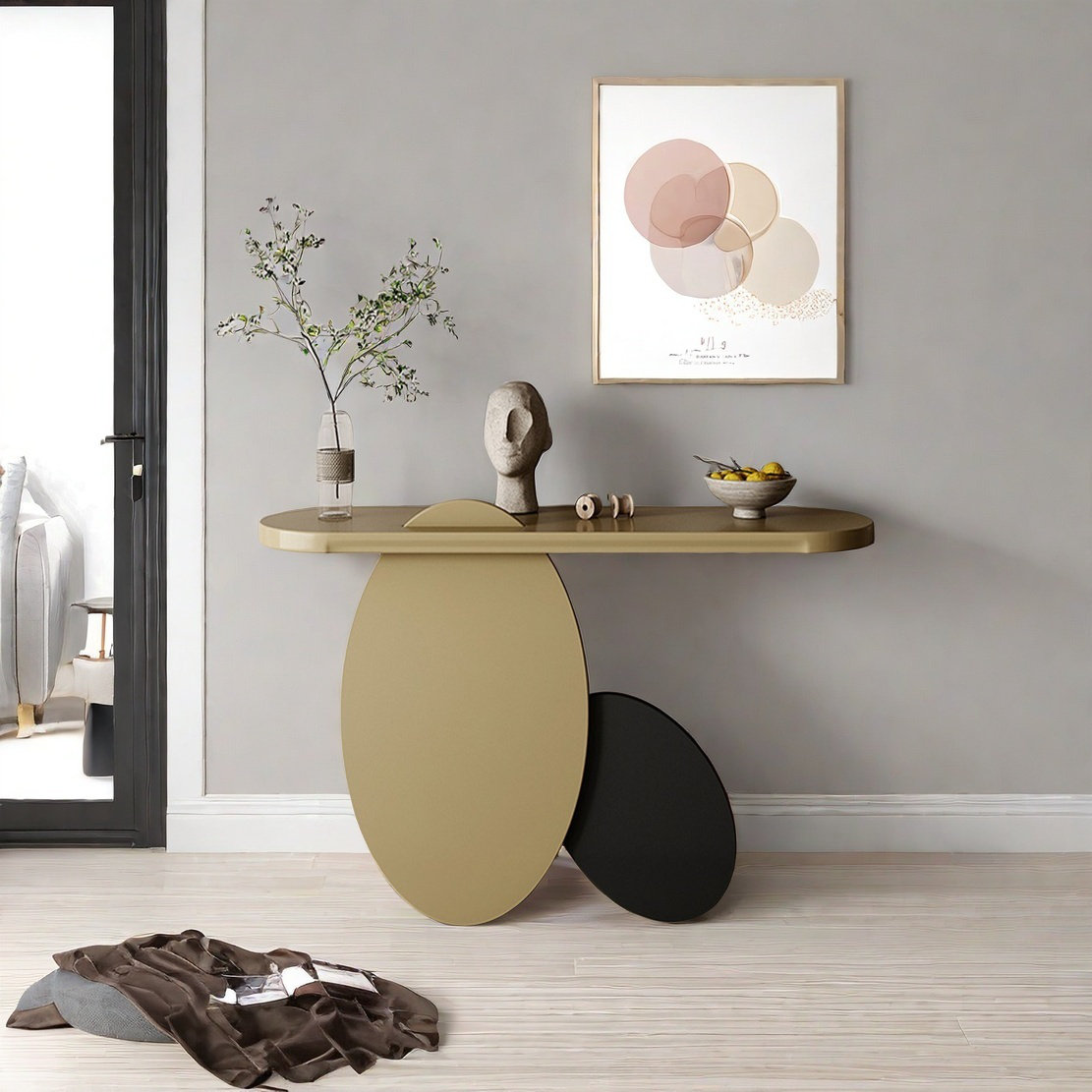 Liu's ink furniture Modern Minimalist Art Console Table | Wayfair