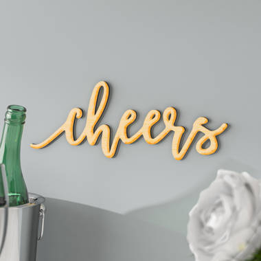Letter2Word Cheers Wall Décor & Reviews | Wayfair