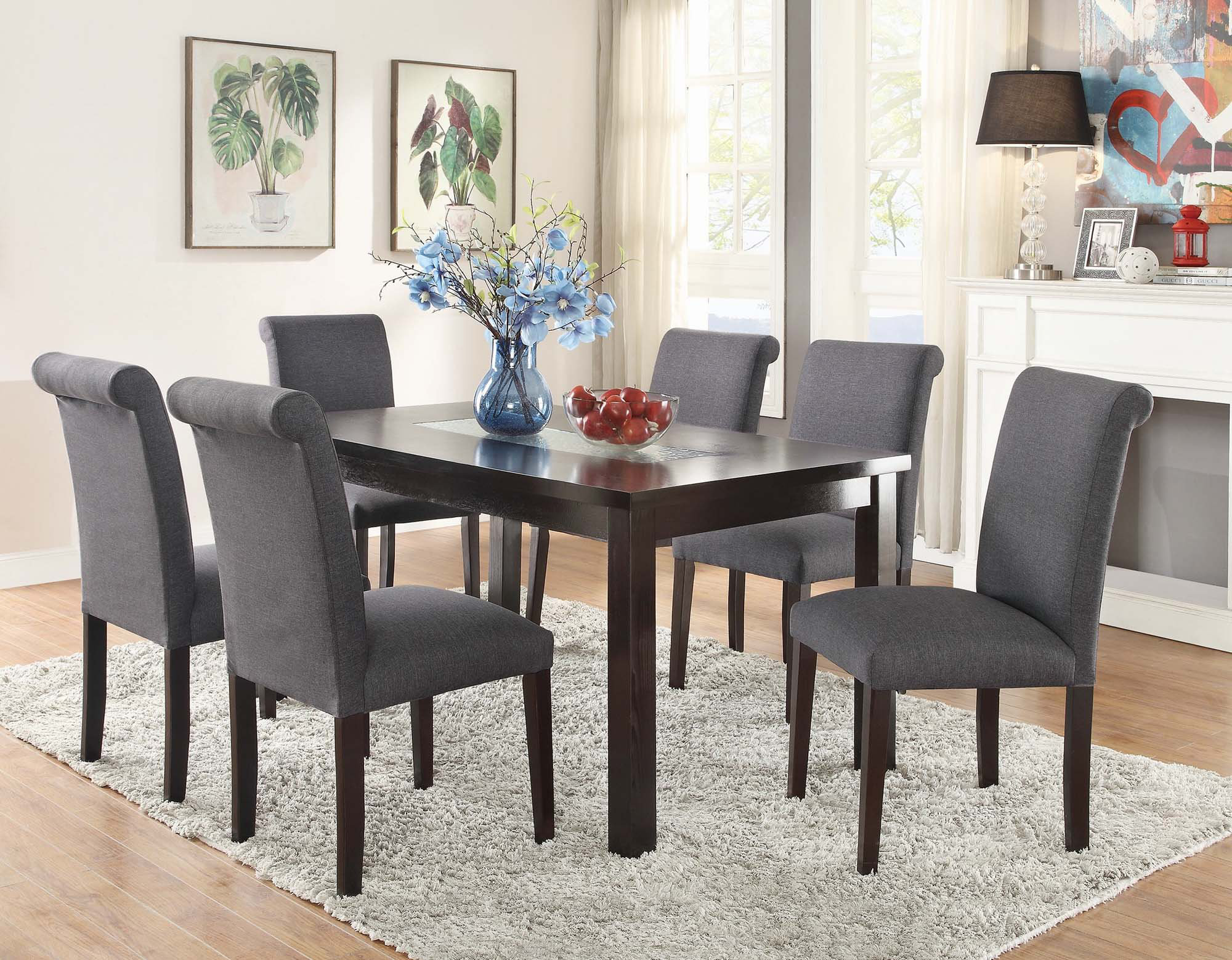 Wildon Home® Contemporary 7Pc Dining Set Dining Room Furniture ...