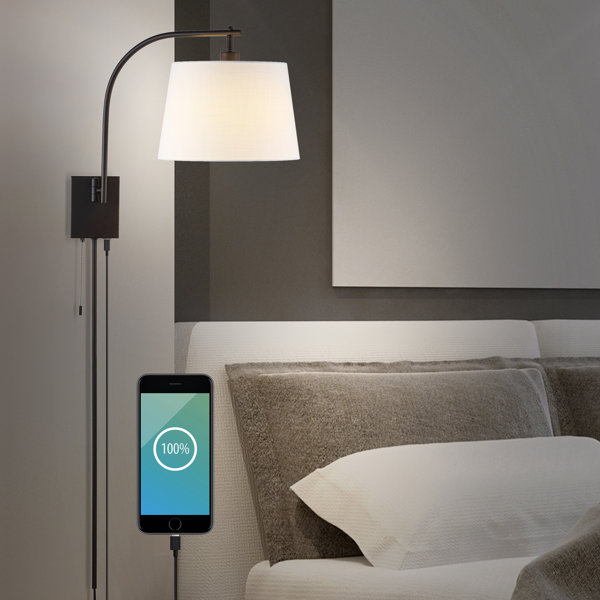 Latitude Run® Iron Swing Arm Sconce & Reviews | Wayfair