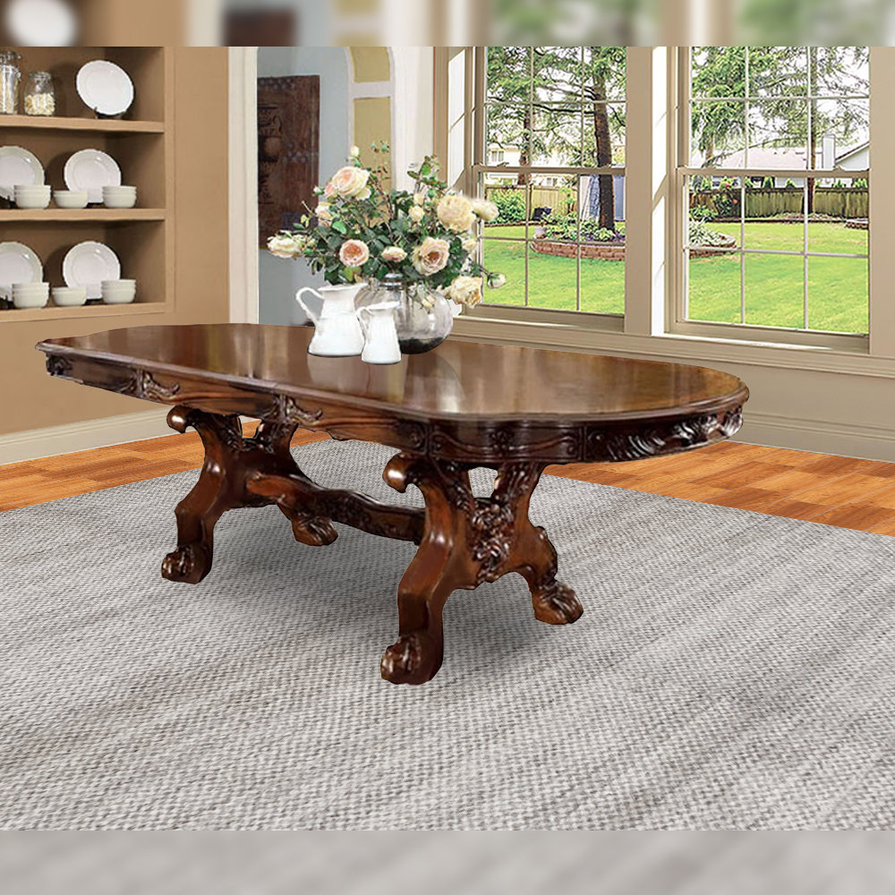 Bloomsbury Market Sherrill Medieve Dining Table In Cherry Finish | Wayfair