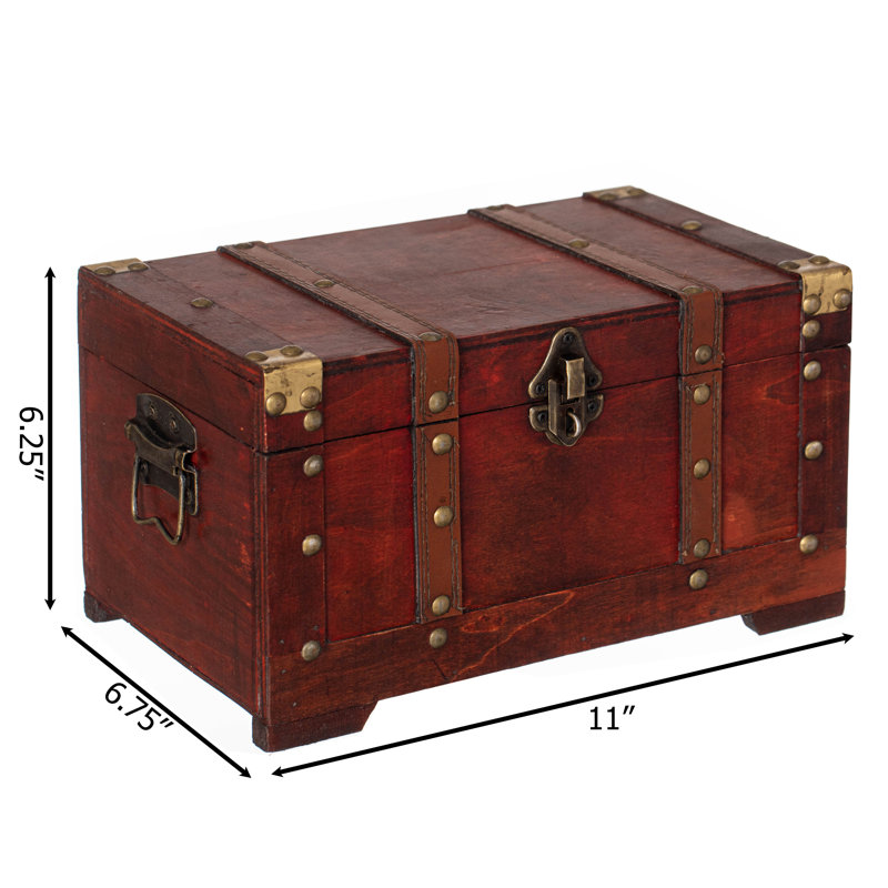 World Menagerie Phillips Multi-Function Vintage-Inspired Small Wooden ...