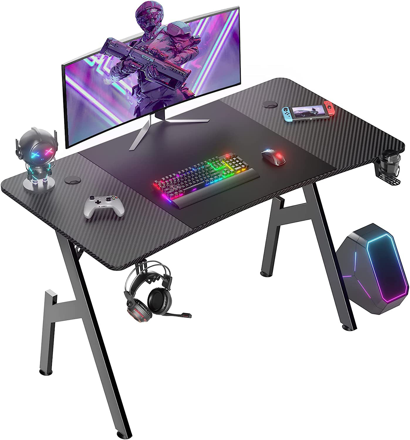 Inbox Zero Hum Gaming Desk | Wayfair