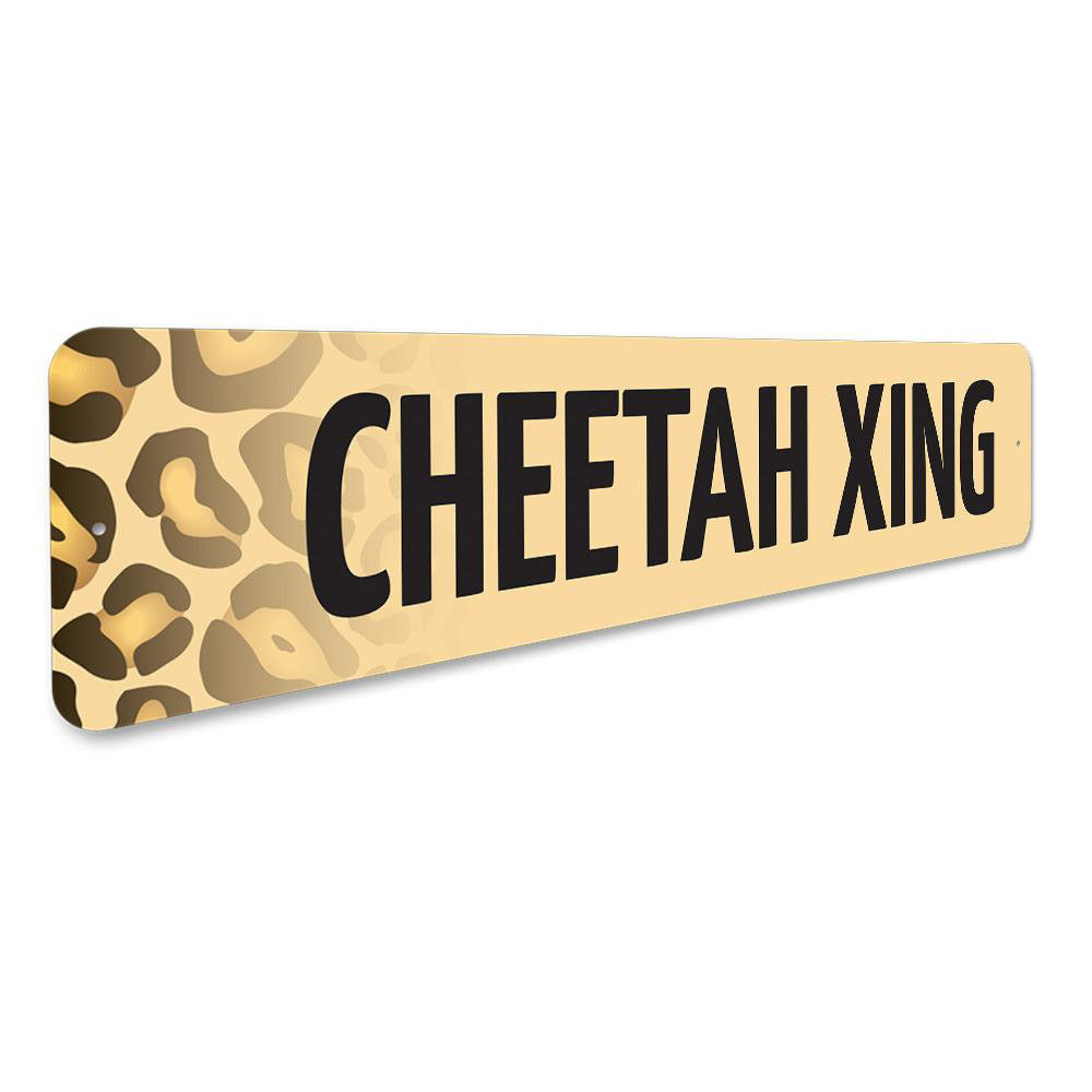 Lizton Sign Shop, Inc Cheetah Crossing Aluminum Sign | Wayfair